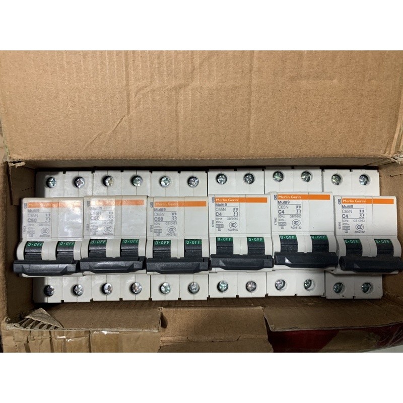 Cầu dao tự động aptomat MCB schneider C65N C4 2P | Shopee Việt Nam