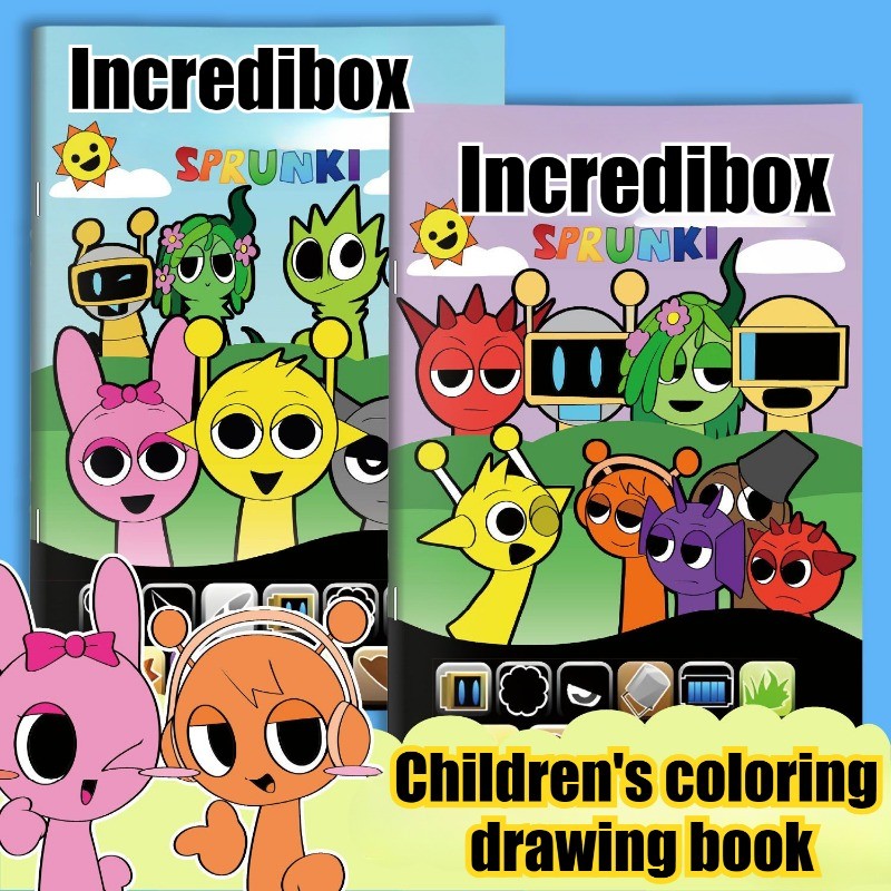 Sprunki Incredibox Sách xếp hình giáo dục sớm Sách vẽ tô màu cho trẻ em | Shopee Việt Nam