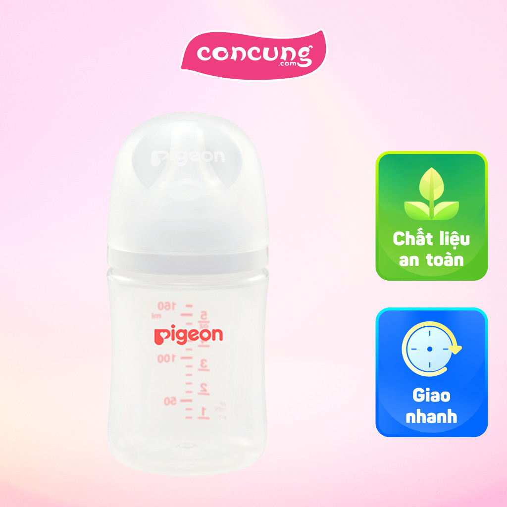 Bình Sữa Pigeon PP Softouch Baby-Friendly World 160ml (SS) | Shopee Việt Nam
