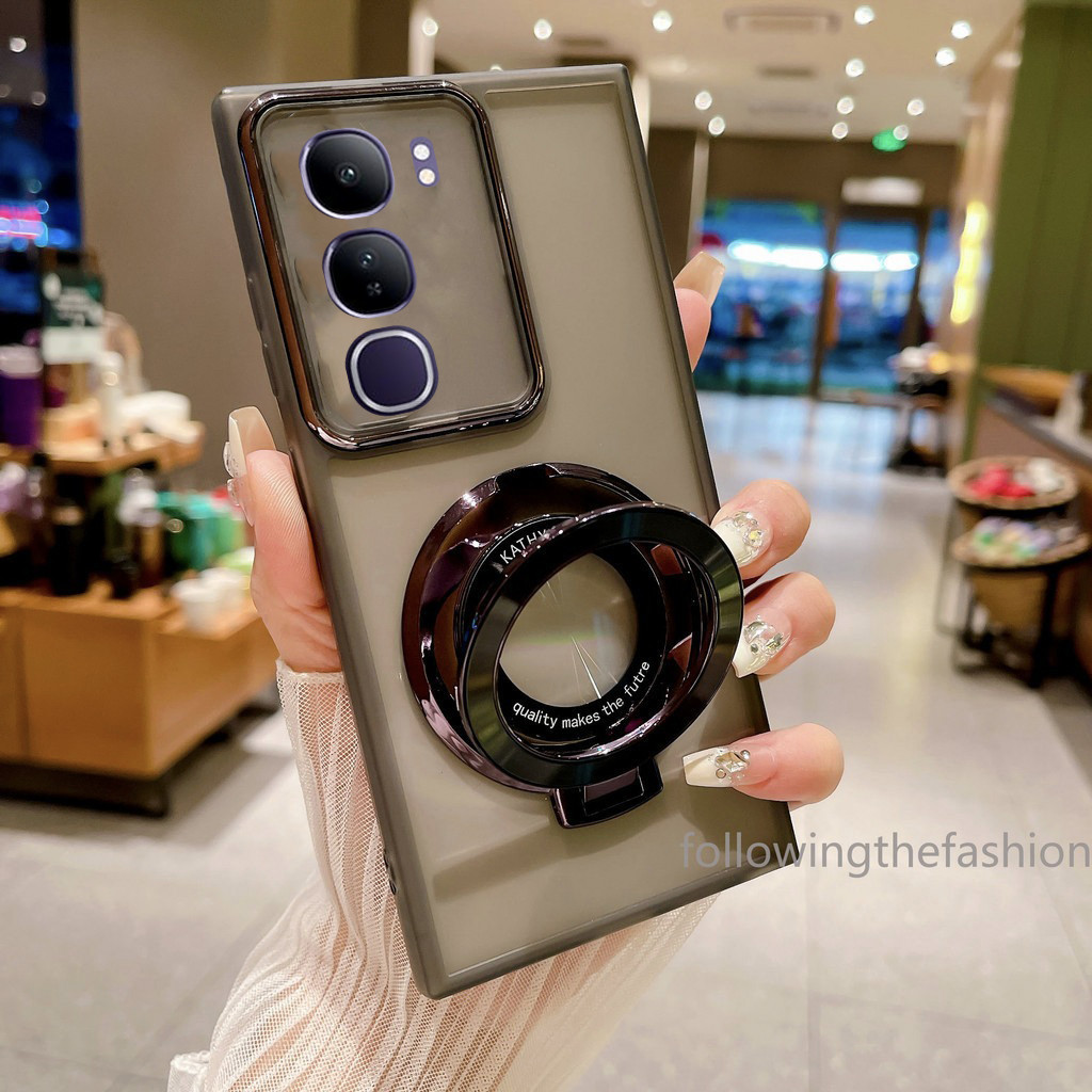 Giá đỡ nhẫn Vỏ từ tính cho vivo V40 Lite 5G V 40 V40lite 2024 Bảo vệ ống kính máy ảnh TPU mềm ...