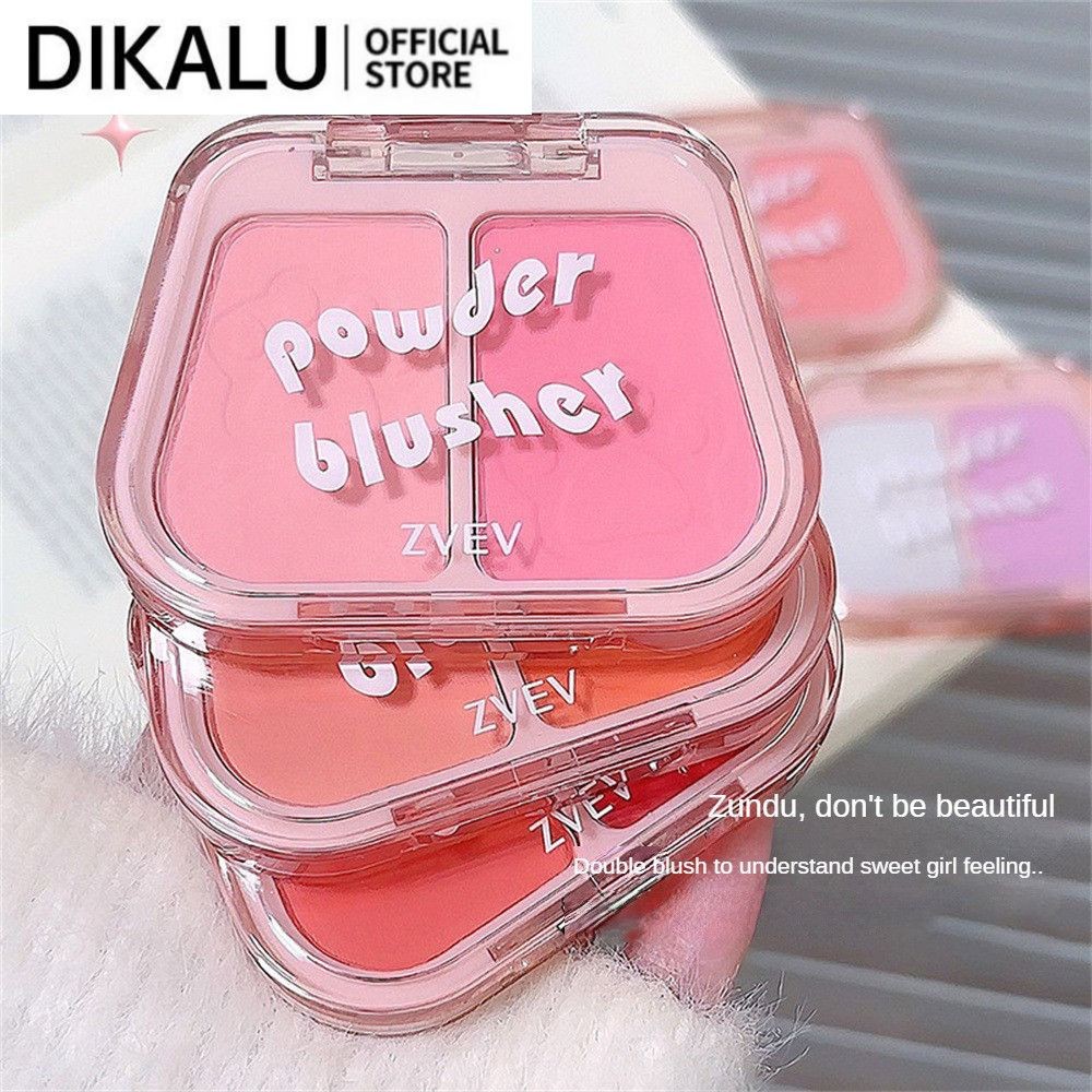 Phấn má hồng Zvev Double Color Blush Powder Matte Natural Smooth ...