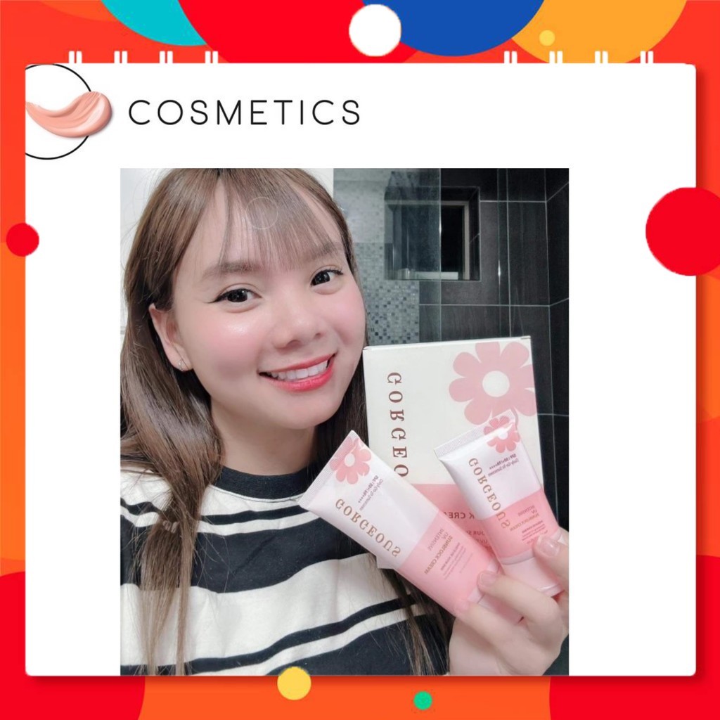 SET Kem Chống Nắng Múi Xù nâng tone, trắng da phiên bản đặc biệt [ sét gồm 2 tuýt 100g +50g ...