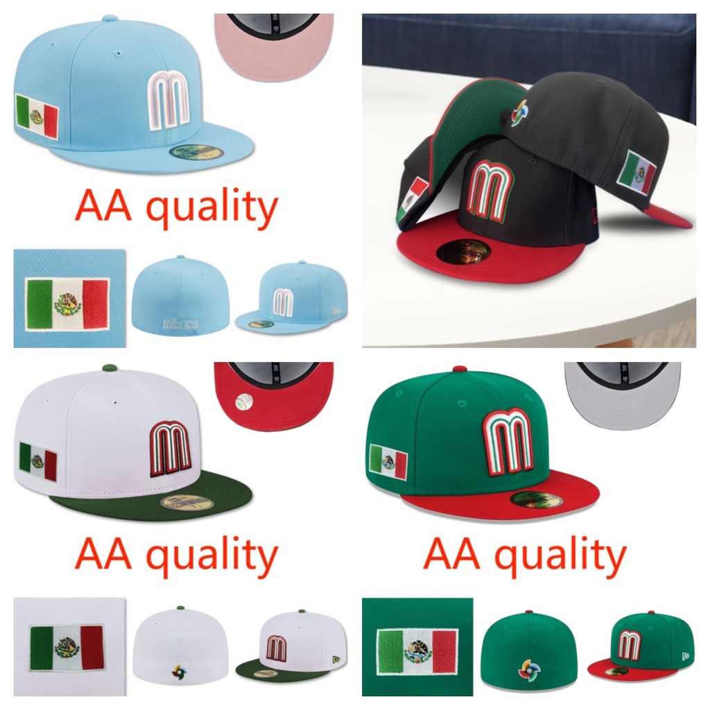 AA Mexico Hat Fully Closed Baseball Cap Fashion Outdoor Sports Hat BUDY ...