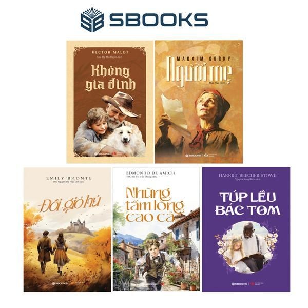Sách Combo 5 Cuốn : Không Gia Đình + Người Mẹ + Đồi Gió Hú + Những Tấm ...