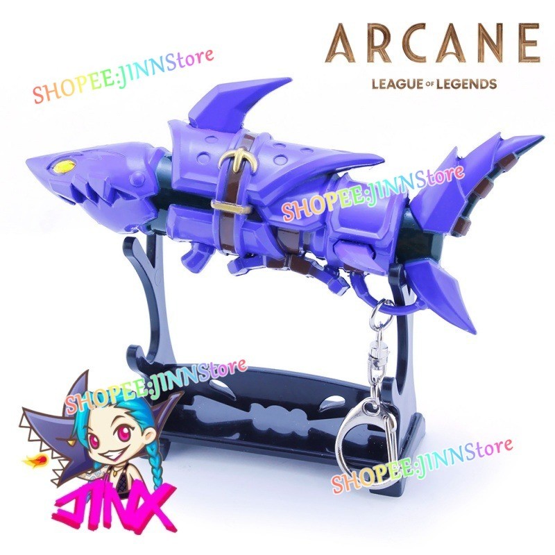 - Jinn - Arcane: Mặt dây chuyền móc khóa Liên minh huyền thoại JINX ...