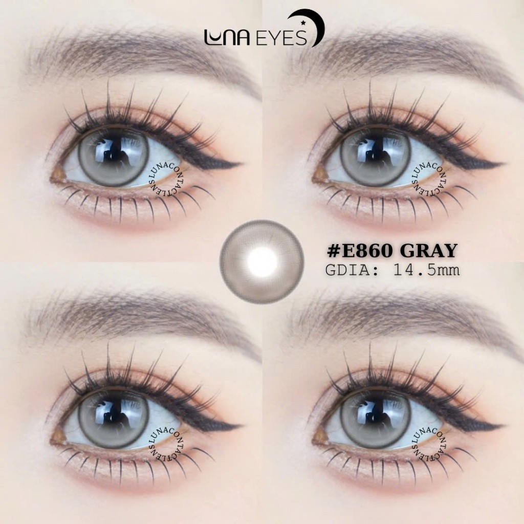 Lens cận E 860 gray 14.5mm Kính Áp Tròng JOLLY EYES | Shopee Việt Nam