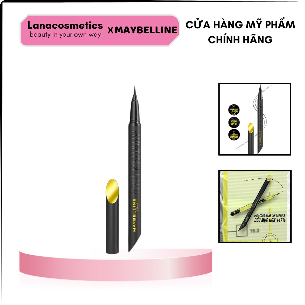 Bút kẻ mắt nước Maybelline Hyper Sharp Liner Extreme 0.4g #BK-1 Ultra ...