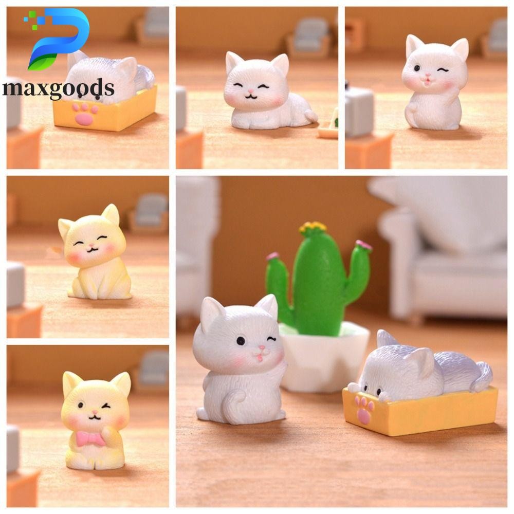Mèo Con Micro Phong Cảnh Đồ Trang Trí Mèo Nhân Vật Hành Động Trang Trí ...