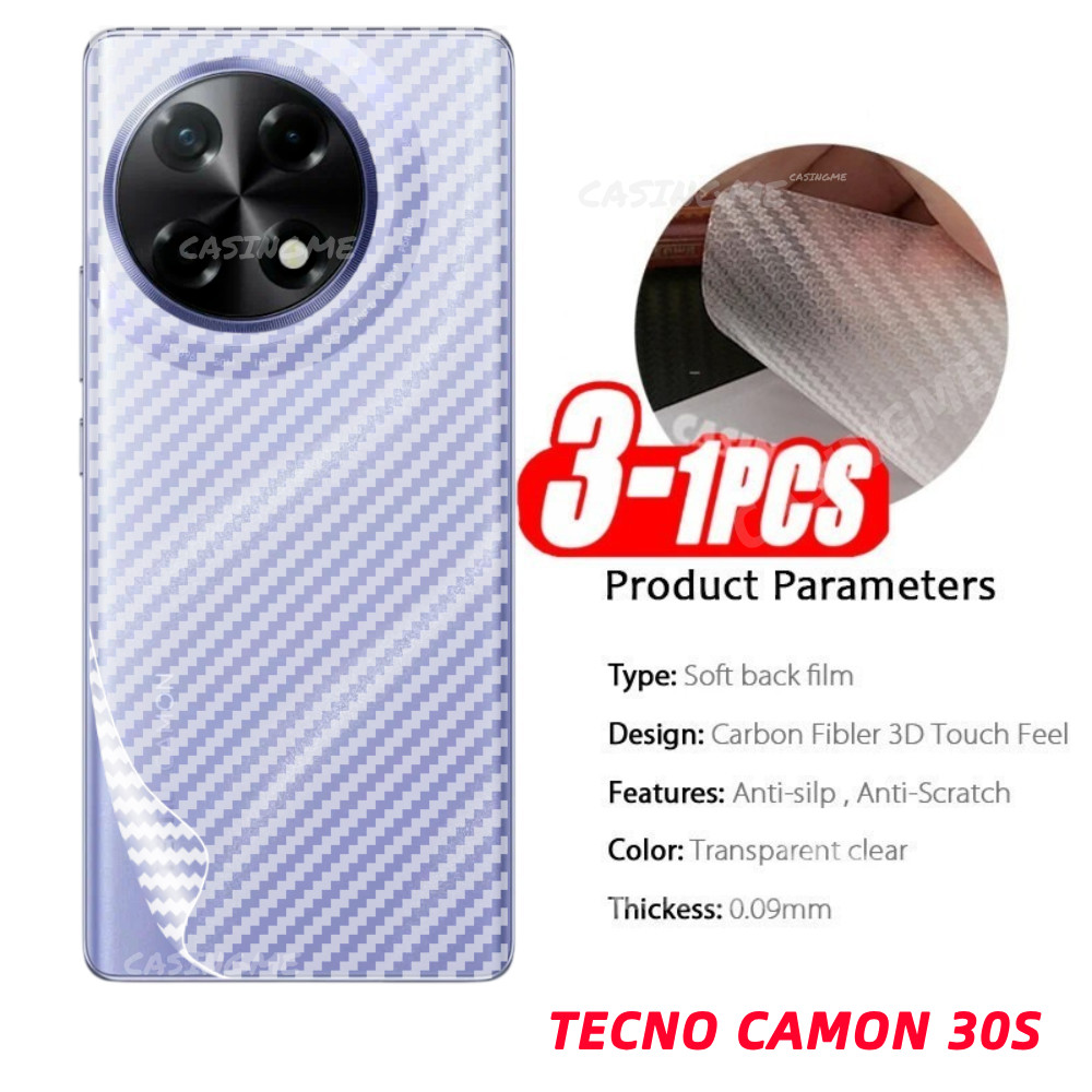Tecno CAMON 30S 2024 Mặt Sau 3D Sợi Carbon Màn Hình Điện Thoại Mặt Sau ...