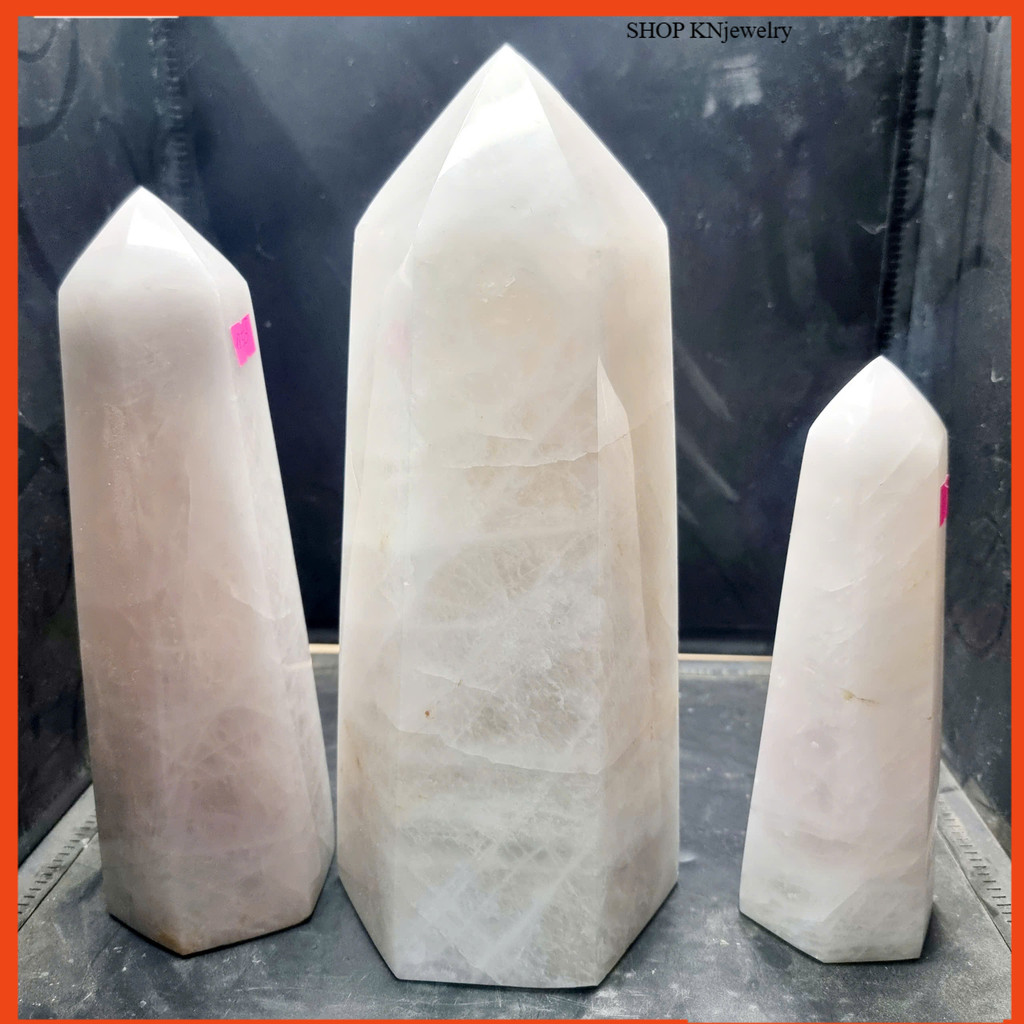 trụ đá thạch anh trắng tự nhiên 500g-5kg (đá thật) dùng trang trí thanh tẩy năng lượng phong ...