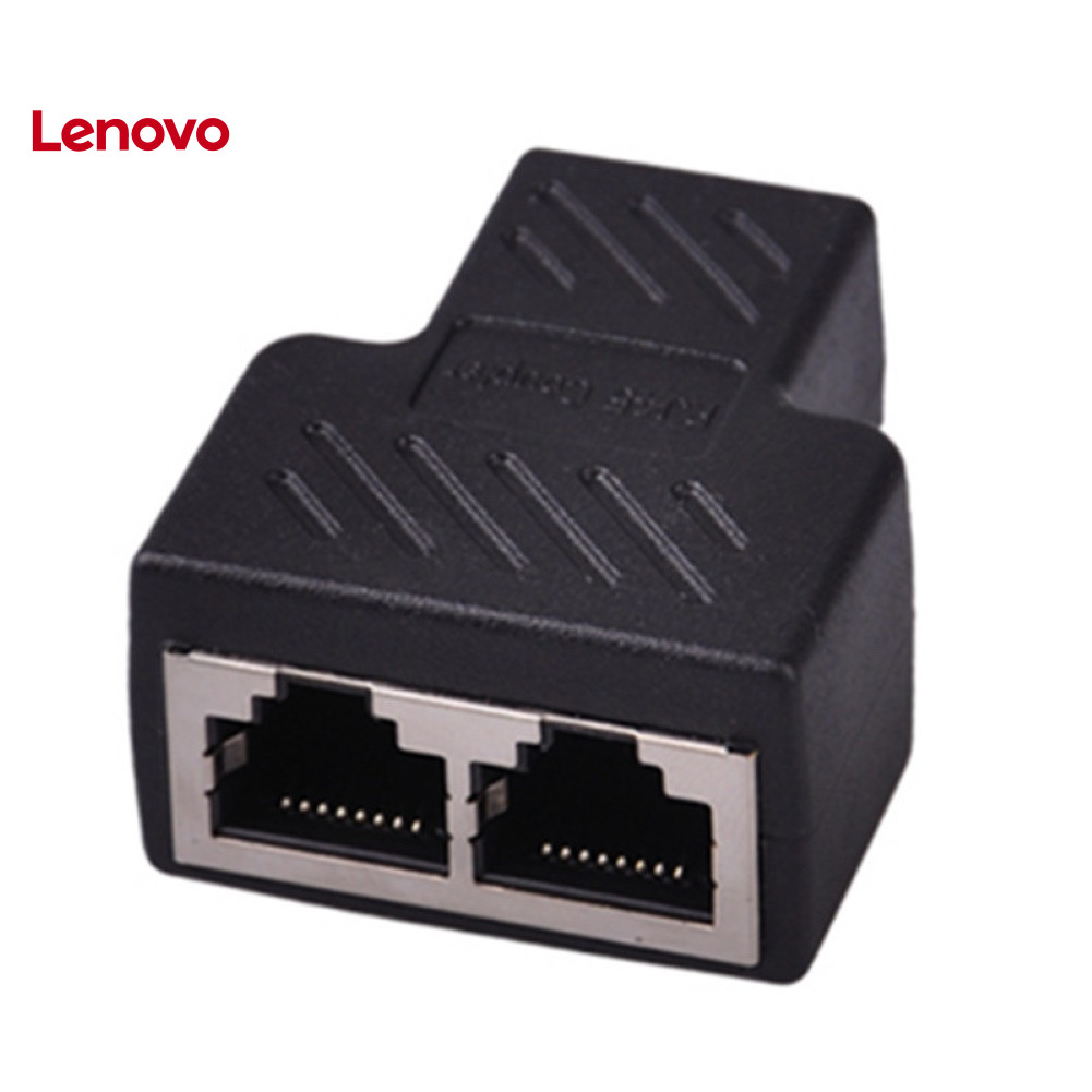 Lenovo 1 đến 2 chiều RJ45 Bộ chuyển đổi đầu nối cáp mạng LAN Ethernet ...