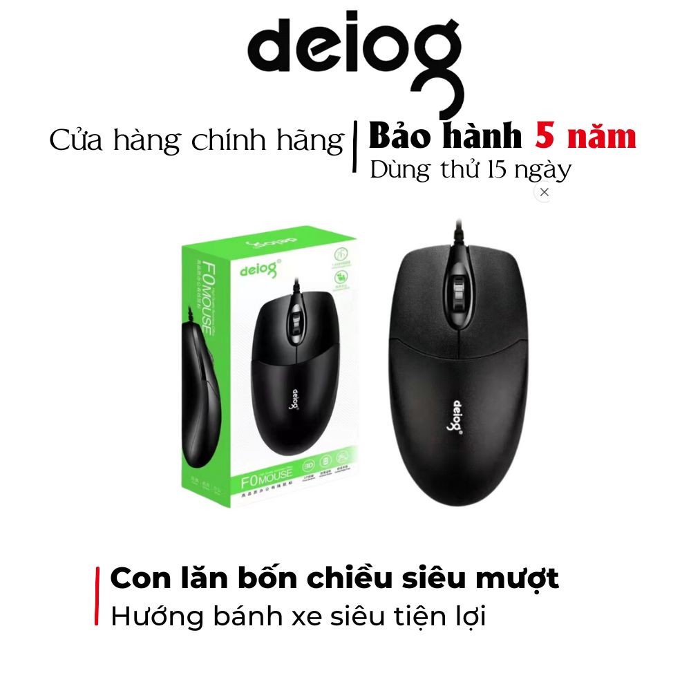 Chuột máy tính có dây Deiog DY F0 silent chống ồn 1600 DPI gaming ...