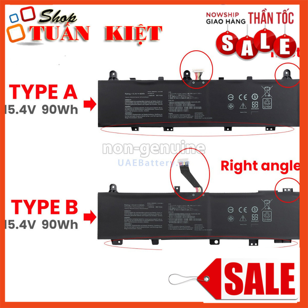 Pin Laptop Asus C41N1906 C41N1906-1 Battery Laptop Asus TUF Gaming A15 ...