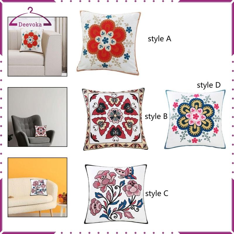 Vỏ gối thêu, Vỏ gối trang trí, Vỏ gối hoa, Đệm | Shopee Việt Nam