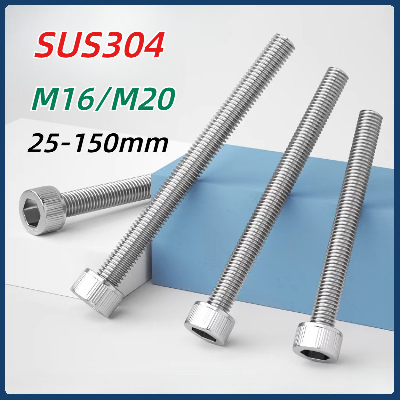 [MX1] Bulong LGC đầu trụ inox 304 M16 M20 Bulong lục giác đầu trụ Inox 304 M16 M20, Ốc lục giác ...