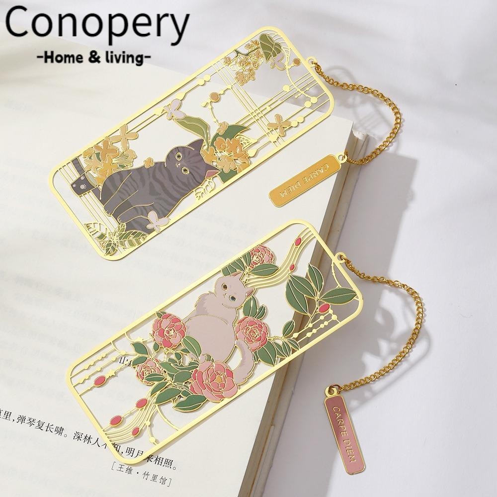 Conopery Rỗng Bookmark, Kim Loại Tua Rua Kim Loại Đánh Dấu Trang, Mèo ...