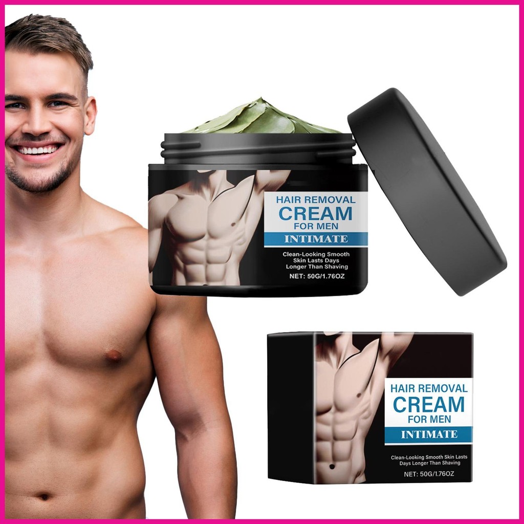 Men Hair Removal Cream 50g Men Intimate Hair Removal Cream Soothing Men ...