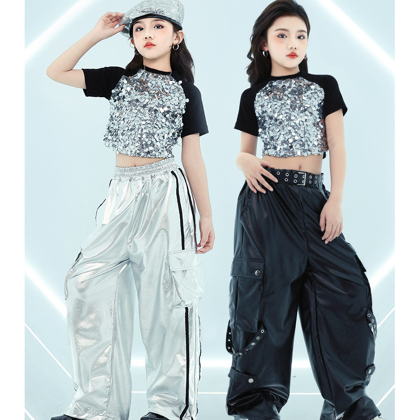 3-14 Tuổi Đồ Nhảy Cho Bé Gái Bộ Hiphop Áo Croptop Cho Đồ Nhảy Hiphop ...