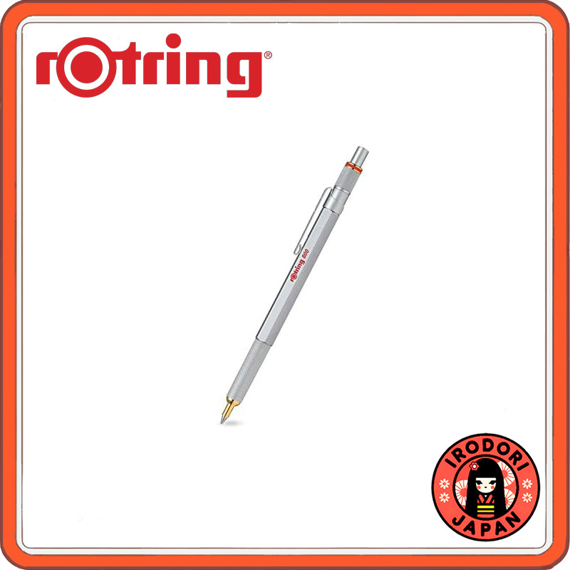ROTRING 800 Silver Ballpoint Pen Rotating Storage Type Oil-Based ...