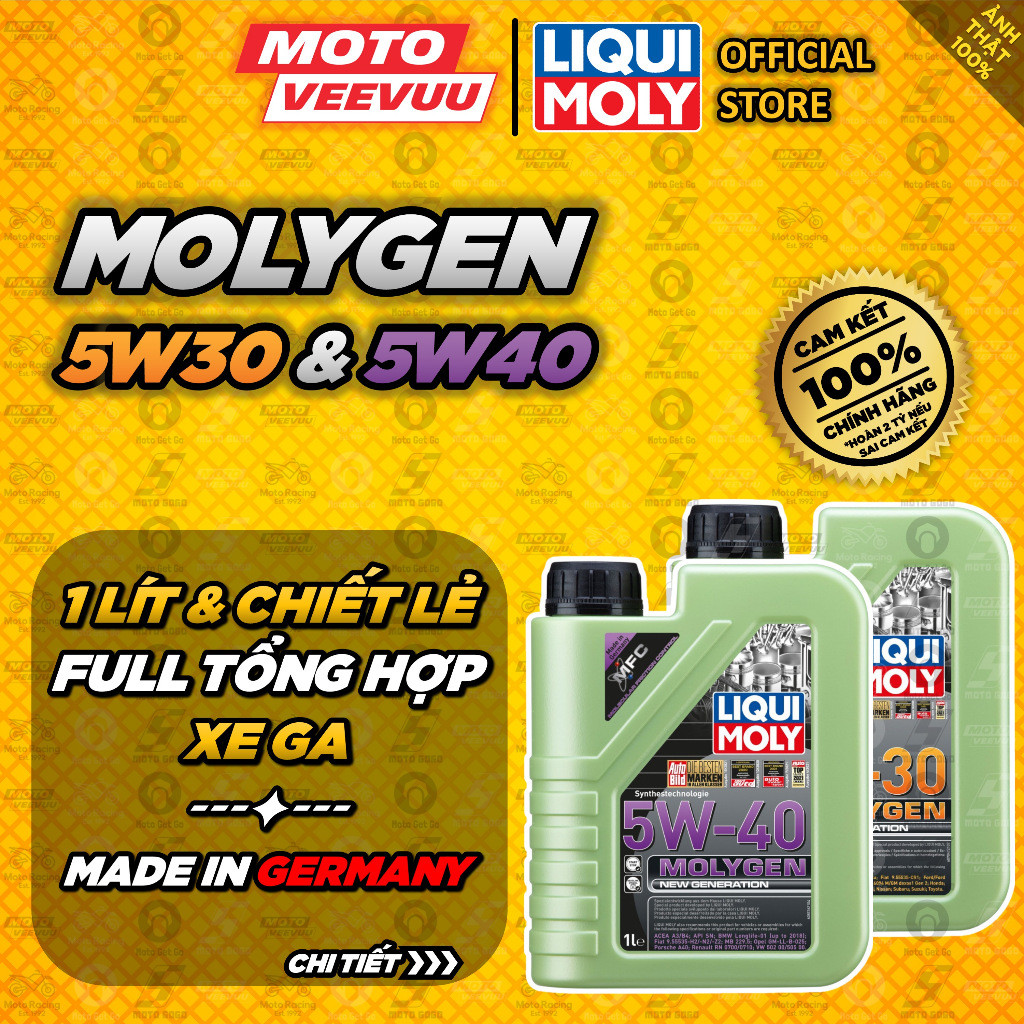 [MTVV] Dầu nhớt xe tay ga LIQUI MOLY MOLYGEN SCOOTER 5W30 5W40 1 Lít ...