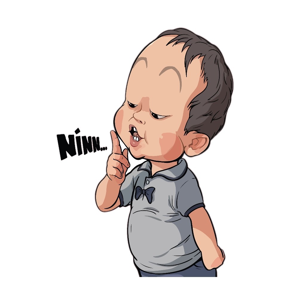 hình dán hót " nín " decal dán xe, trang trí hài hước | Shopee Việt Nam