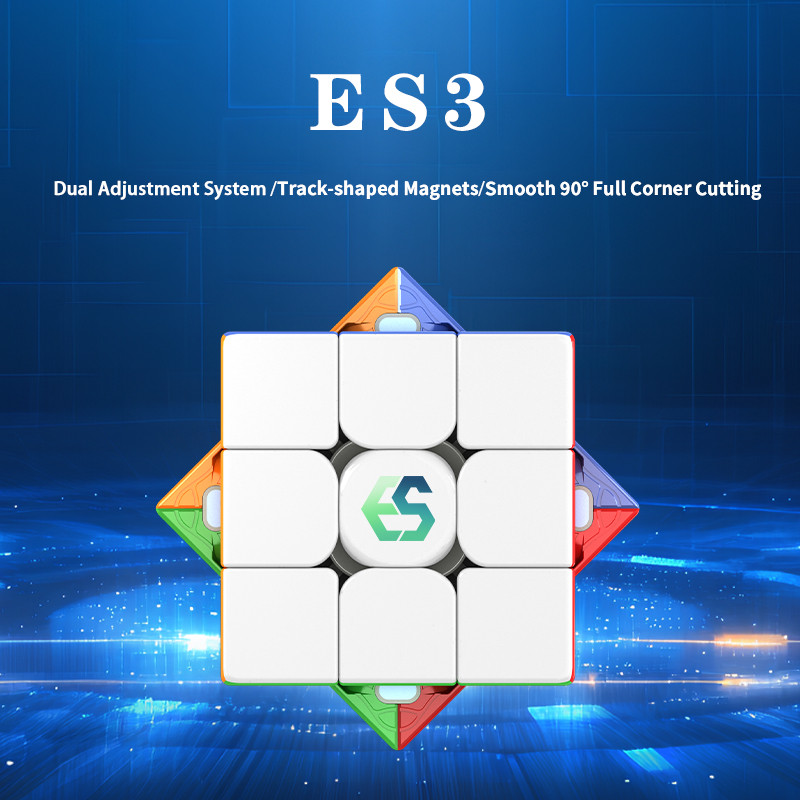 ES3 3x3 Magnetic Cube (Magnetic, 20-Core Magnetic, UV Coated) Speed ...