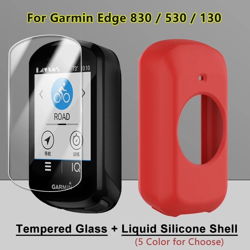 Kính cường lực + Vỏ TPU mềm cho Garmin Edge 530 830 130 Plus Máy tính ...