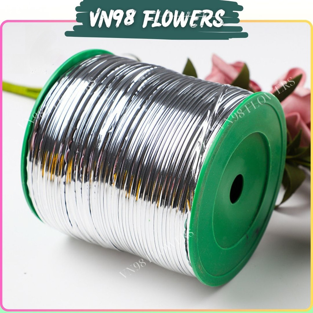 Dây kẽm màu làm đồ handmade, dây kẽm bạc làm cánh bướm trang trí, nơ bó ...