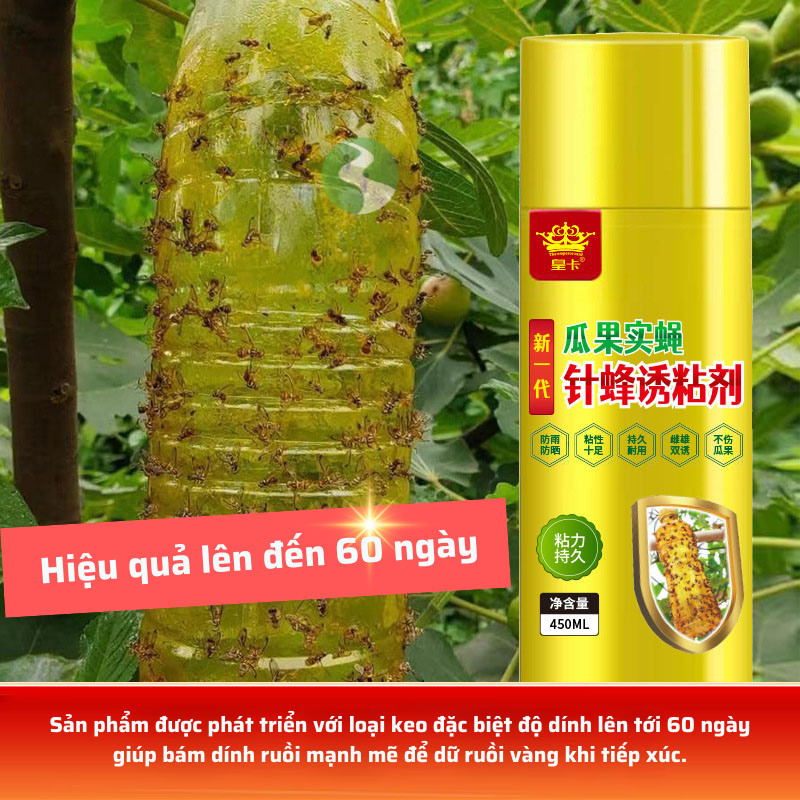 Chai keo xịt bẫy ruồi vàng, thu hút côn trùng lynlynshop - Chai 450ml ...