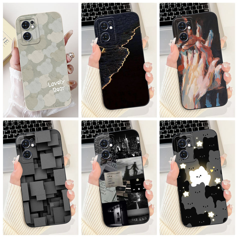 Oppo Reno7 5G CPH2371 Vỏ silicon mềm sơn thời trang dễ thương Reno 7 5G ...