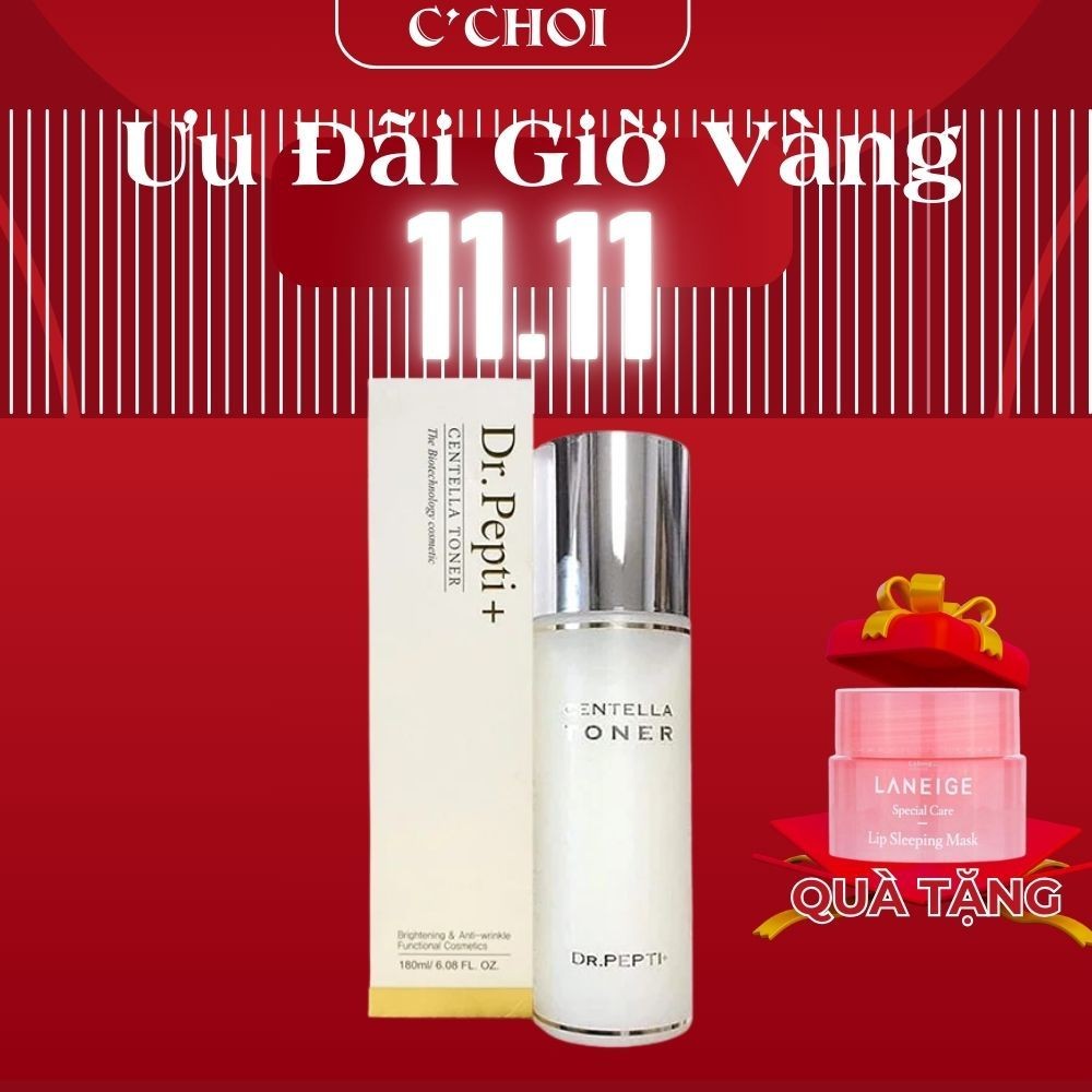 [MẪU MỚI] Nước Hoa Hồng Dưỡng Da Căng Bóng Dr.Pepti Centella Toner Ex 180ml | Shopee Việt Nam