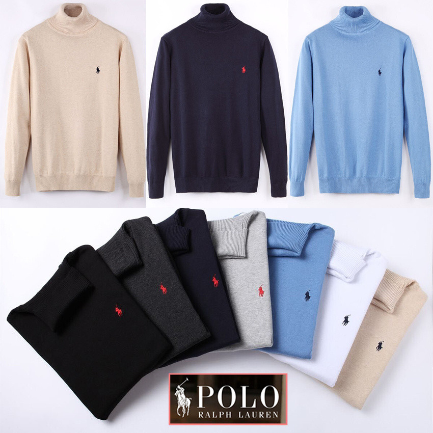 Ralph Lauren Polo Nam Dài Tay Áo Len Cổ Rùa Dài Tay Áo Len Thêu logo Áo ...