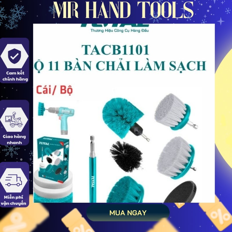 TACB1101 Bộ 11 bàn chải làm sạch total | Shopee Việt Nam