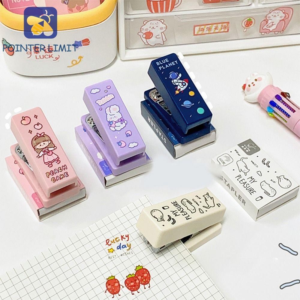 Pointer LIMIT Mini Stapler Set có kim bấm Phim hoạt hình dễ dàng Kim ...