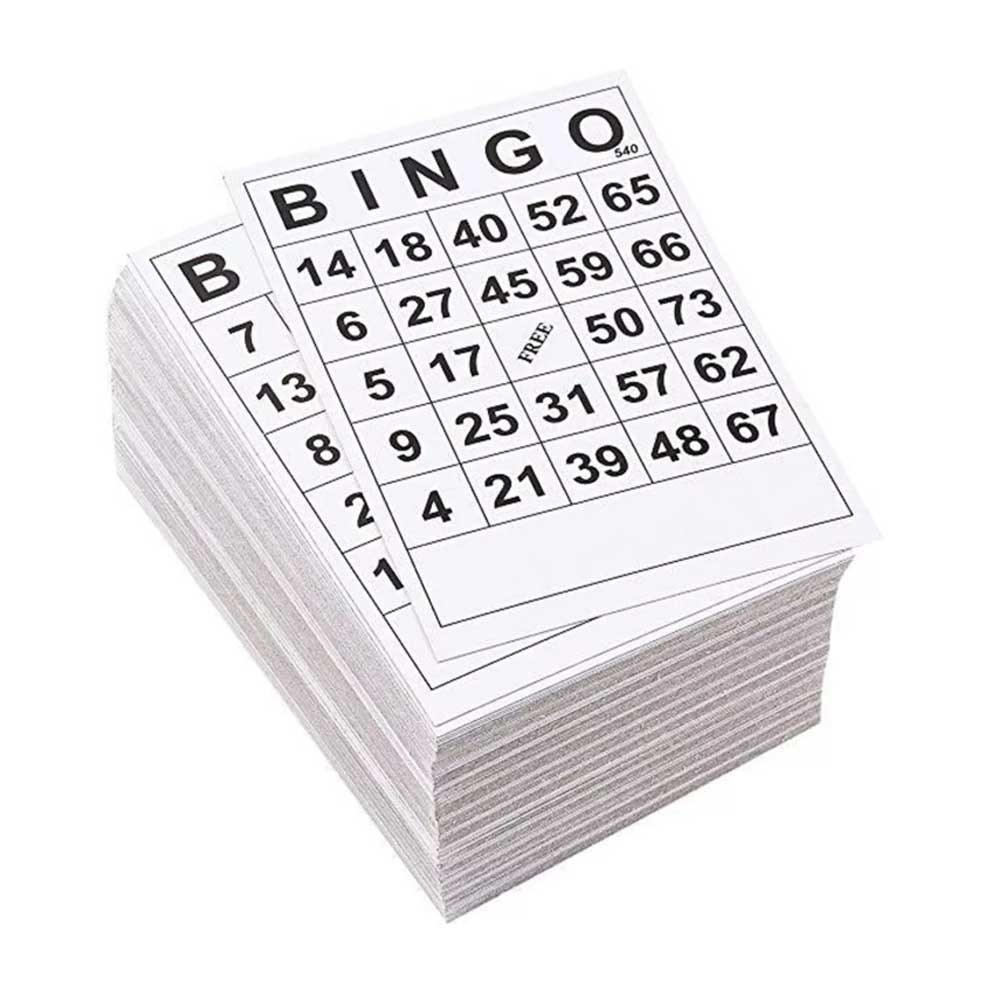 60pcs Mixed Bingo Cards Set for Bingo Game Paper Classic Bingo ...