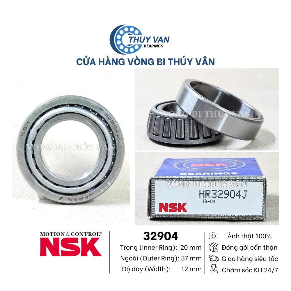 Vòng bi bạc đạn đũa côn 32904 32905 32906 32907 32908 32909 hãng NSK ...