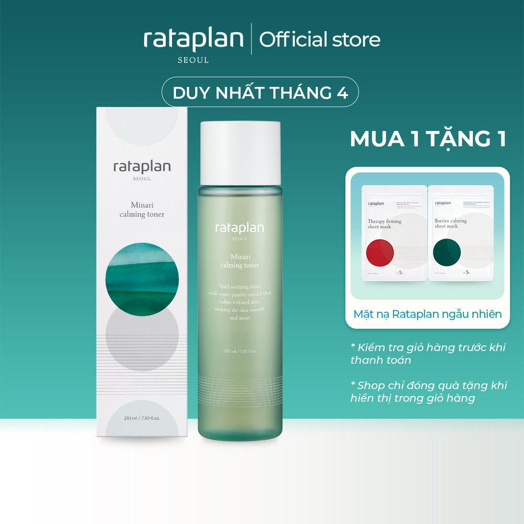 Toner Dịu Nhẹ Minari RATAPLAN Giúp Dưỡng Ẩm Làm Dịu Và Cải Thiện Độ Đàn ...