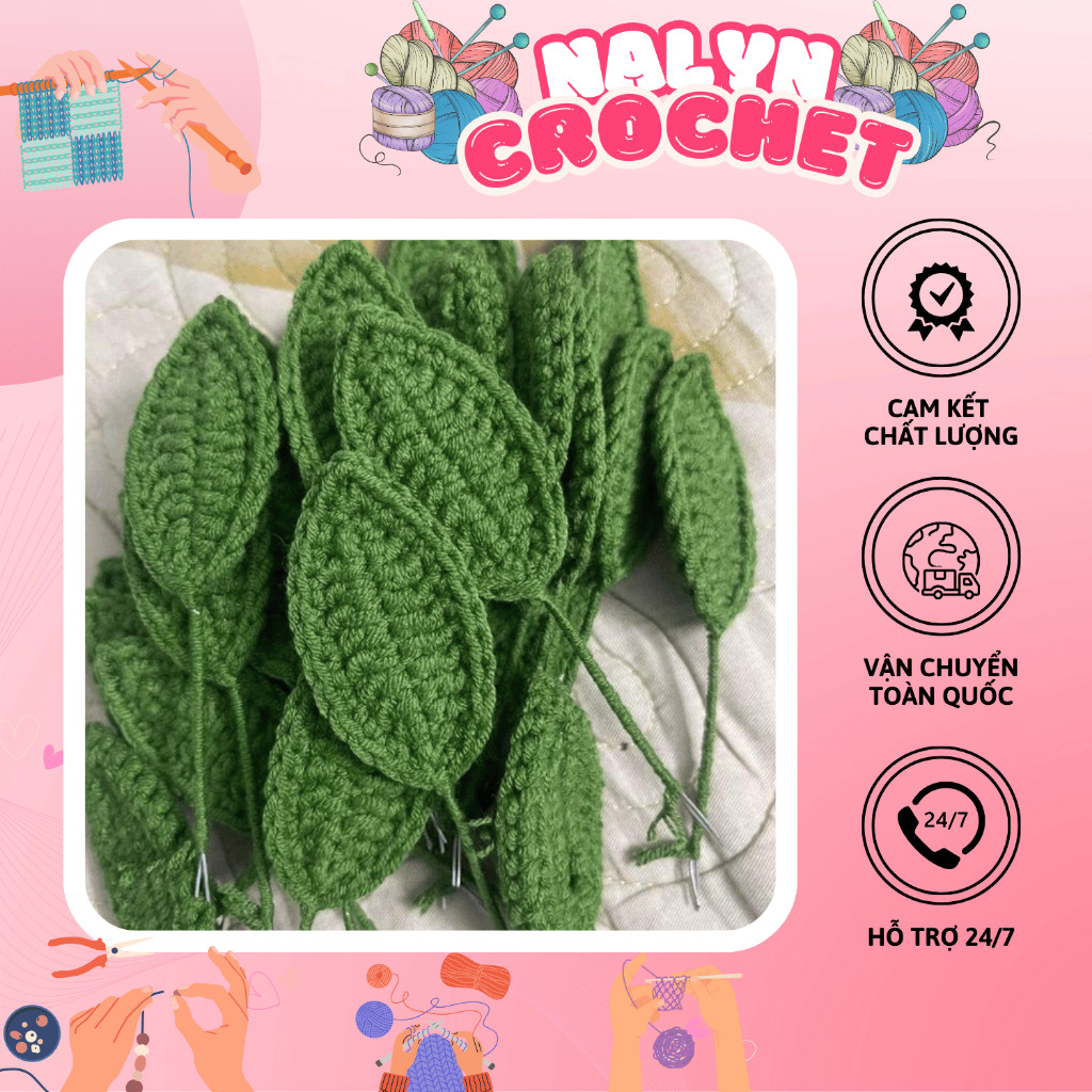 Cặp Lá len handmade | Shopee Việt Nam