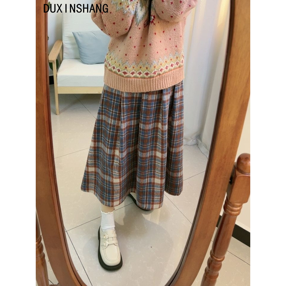 Ella Store Chân váy chân váy dài Trendy Stylish Vintage Cute WSQ24A10AK ...