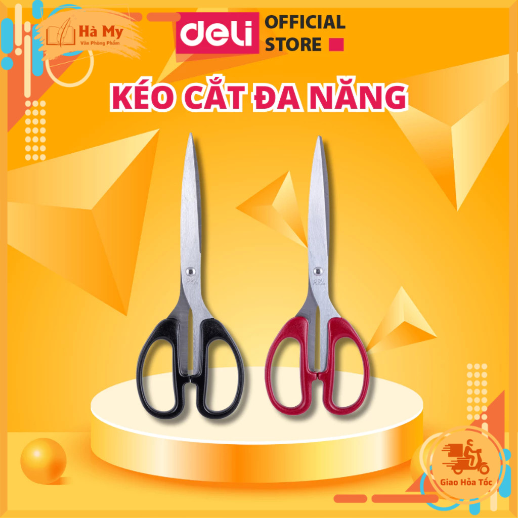 Kéo Cắt Đa Năng Deli 210mm E6010 Lưỡi Thép Không Gỉ Siêu Bền Sắc Bén ...
