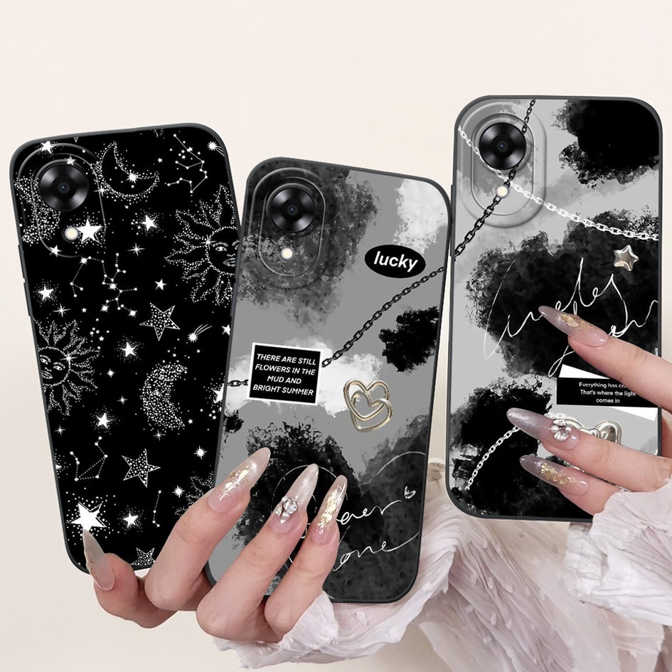 Dành Cho OPPO A17k CPH2471 Vỏ Không Gian Thời Trang Matel Silicon Mềm ...
