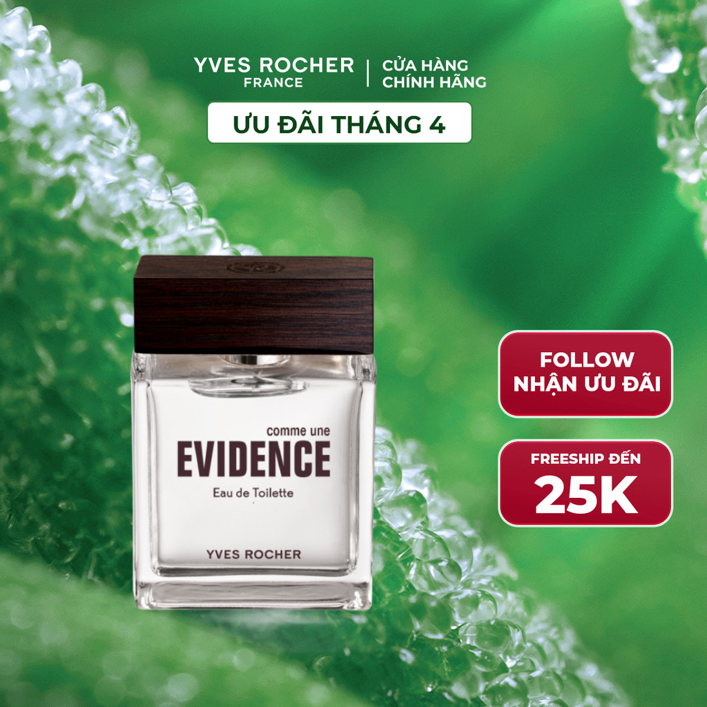 Nước hoa nam Yves Rocher Comme Une Evidence Homme Eau De Toilette 50ml ...