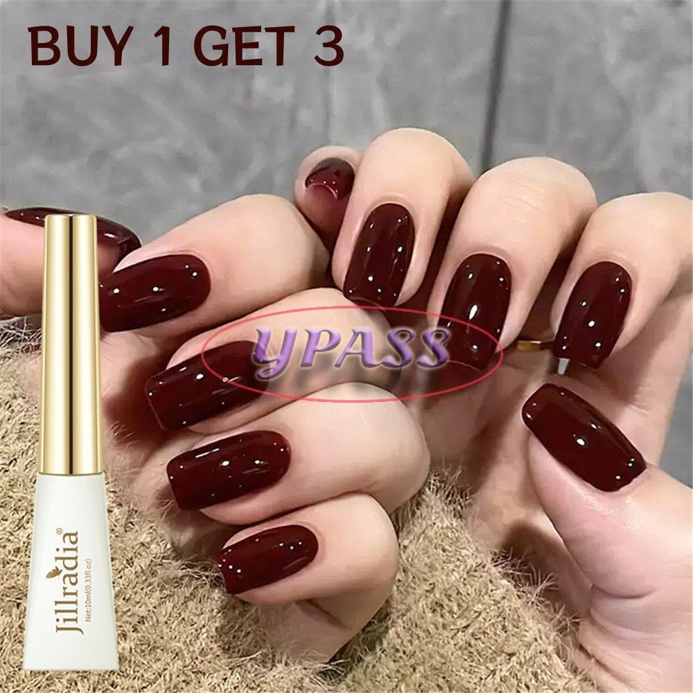 【Mua 1 TẶNG 3】Gel làm móng tay Jillradia Angola Red Series mừng năm mới màu rượu vang đỏ anh đào ...