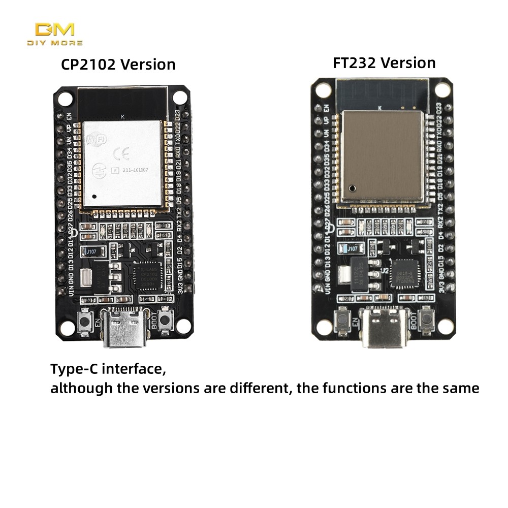 Diymore CP2102 / FT232 ESP32S ESP32 ESP-WROOM-32 Ban Phát Triển 2.4GHz Dual-Core WiFi Bluetooth ...