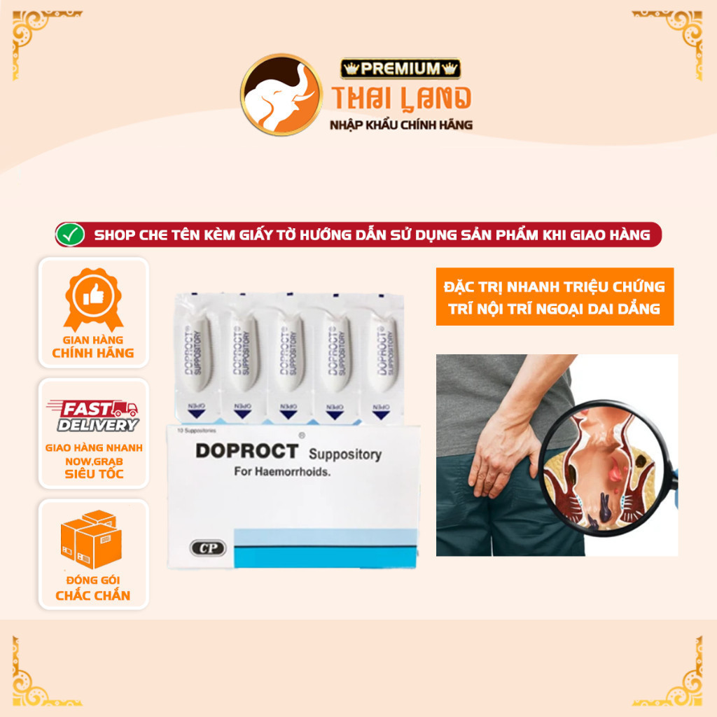 [CHE TÊN SP] Kem BÔI - ĐẶT hỗ trợ người bị T.R.Ĩ Thái Lan DOPROCT (CÓ ...