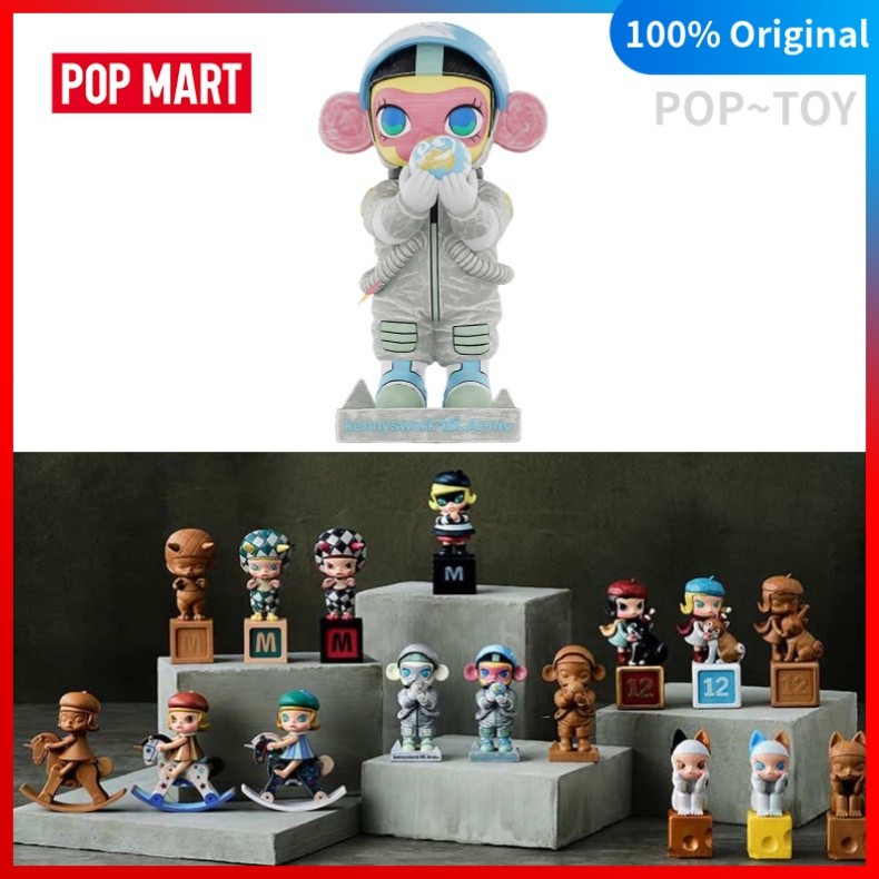POPMART MOLLY Anniversary Statues Classical Retro Series Cute Figures ...