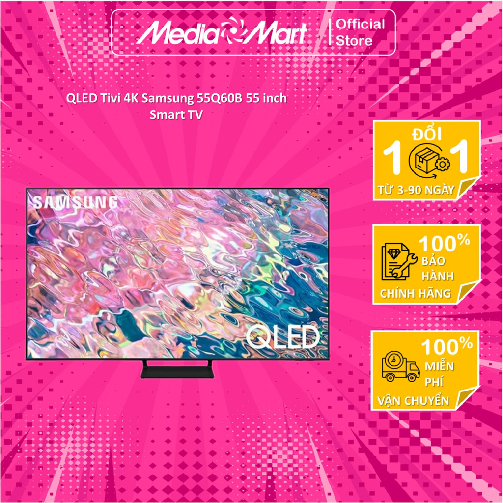 QLED Tivi 4K Samsung 55Q60B 55 inch Smart TV | Shopee Việt Nam