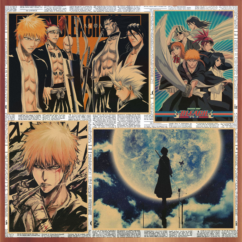 Anime Nhật Bản BLEACH BLEACH Retro Giấy Kraft Poster Trang Trí Tranh ...