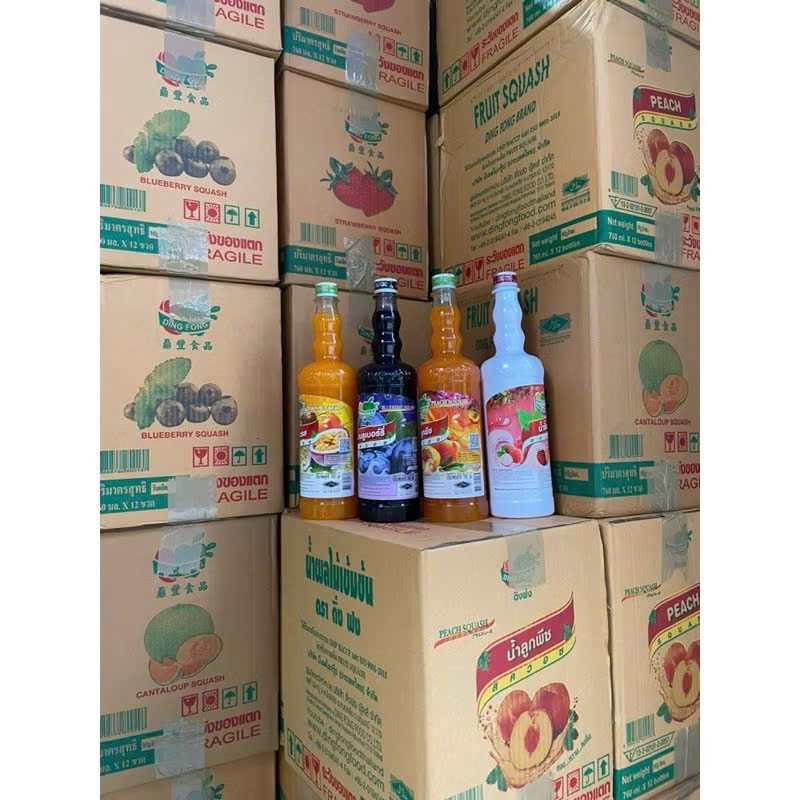 1 Thùng - Siro DingFong Có Đủ Các Mùi (12chai x 760ml) | Shopee Việt Nam