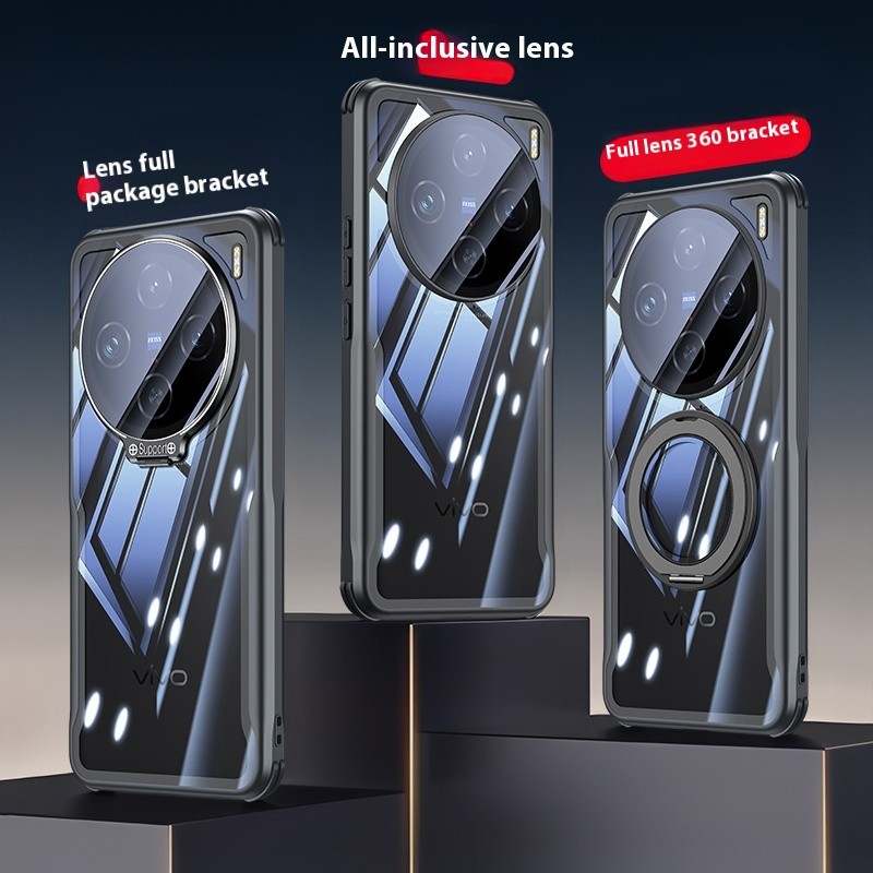 360 ° Giá đỡ xoay bảo vệ ống kính, giá đỡ ống kính vô hình, vỏ acrylic trong suốt cho VIVO X200 ...